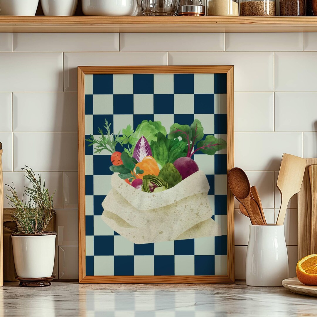 Kitchen Wall Art Watercolor Painting Vegetables Wall Art Food Art Print ...
