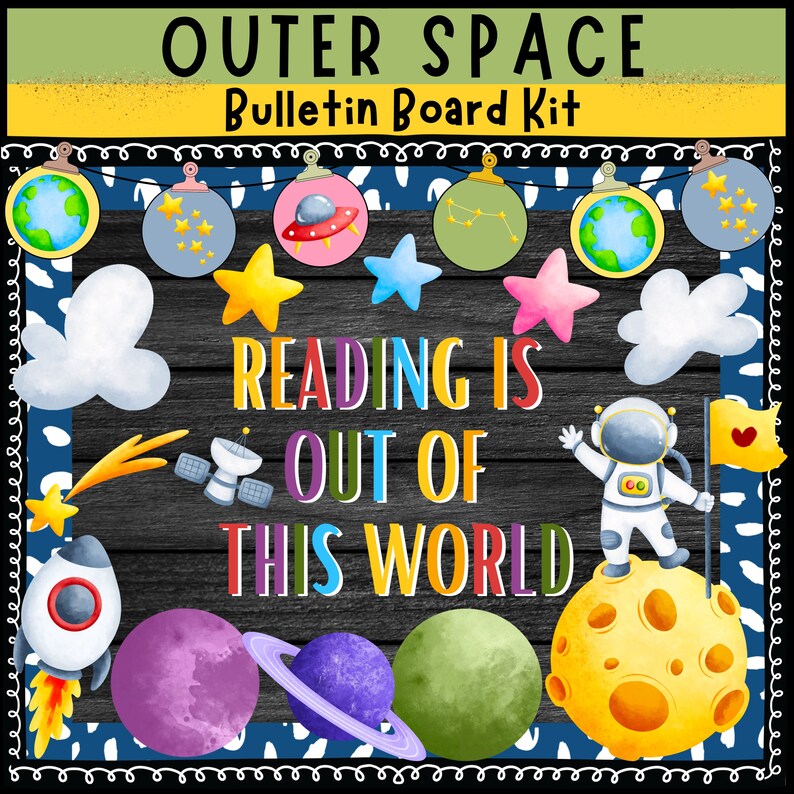 Reading Bulletin Board Reading Door Decor Library Bulletin Board ...