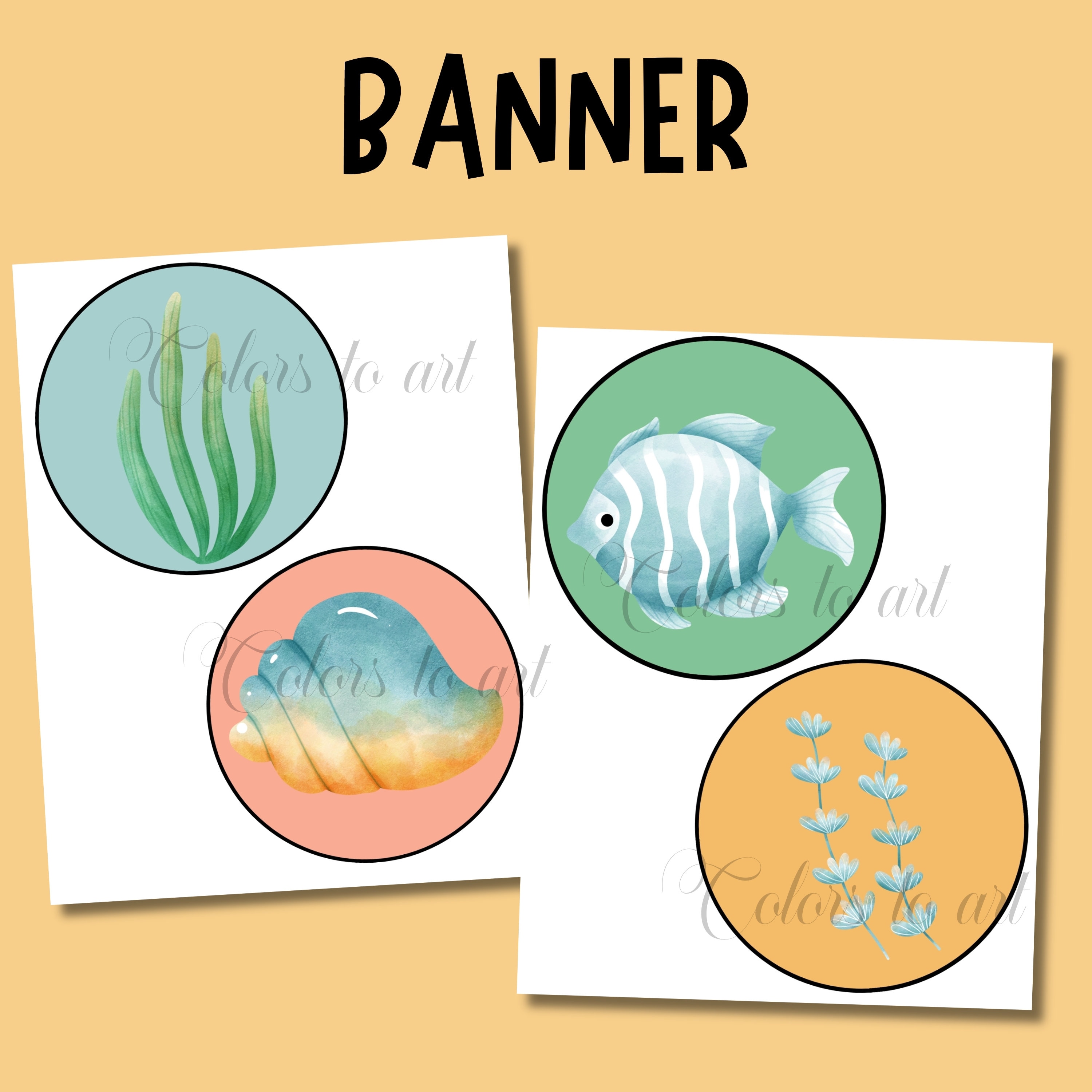 Summer Bulletin Board Kit Ocean Bulletin Board Kit Under the Water ...