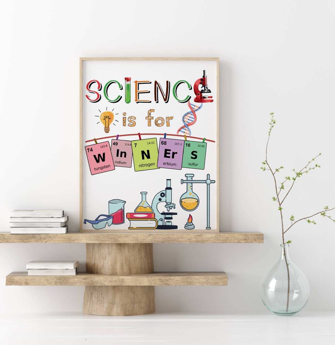 Funny Classroom Decor Science Poster Middle High School STEM Science ...