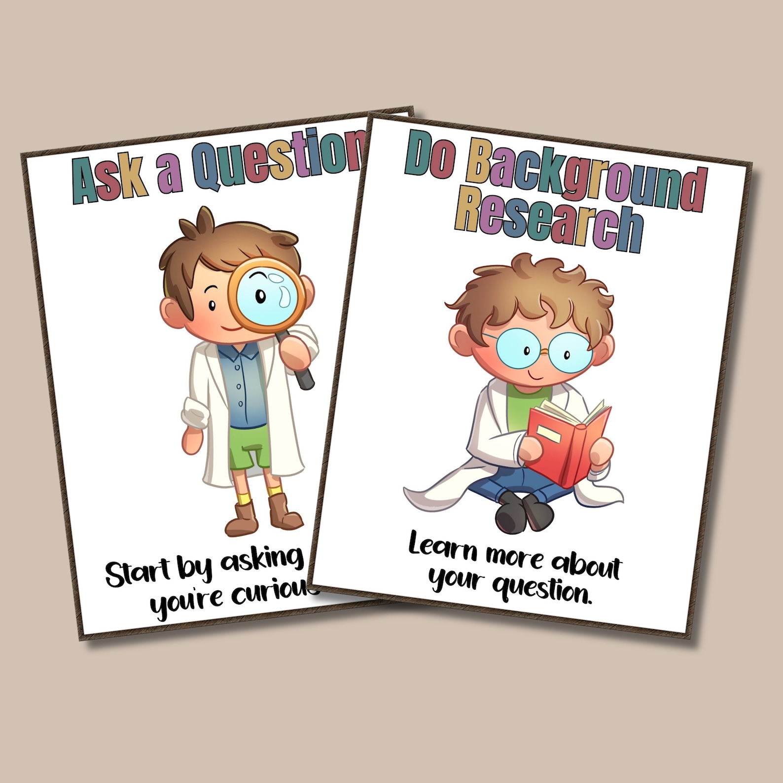 Scientific Method Classroom Posters Scientific Method Handouts STEM ...