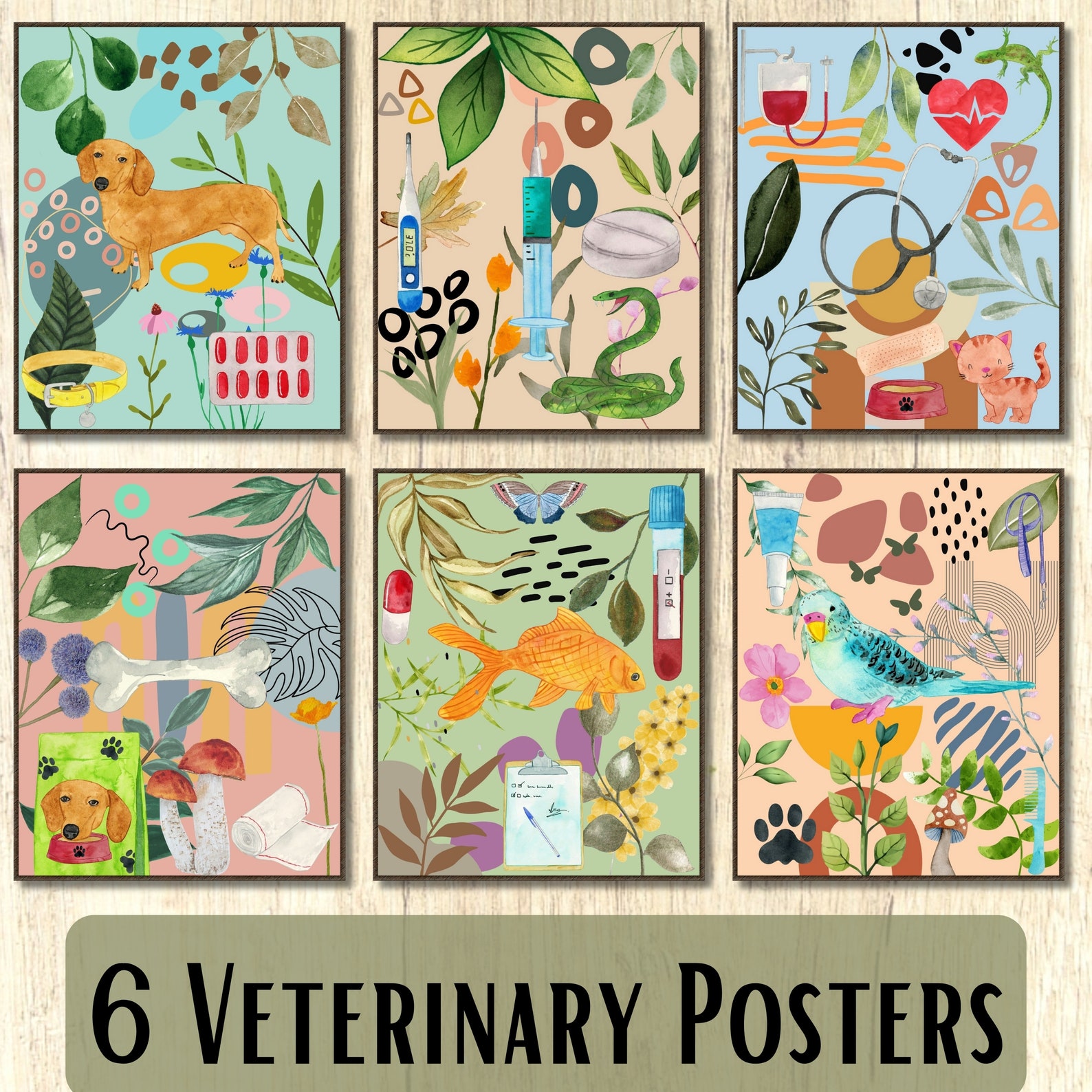Veterinary Clinic Wall Decor Vet Print Vet Gift Veterinarian Gift ...