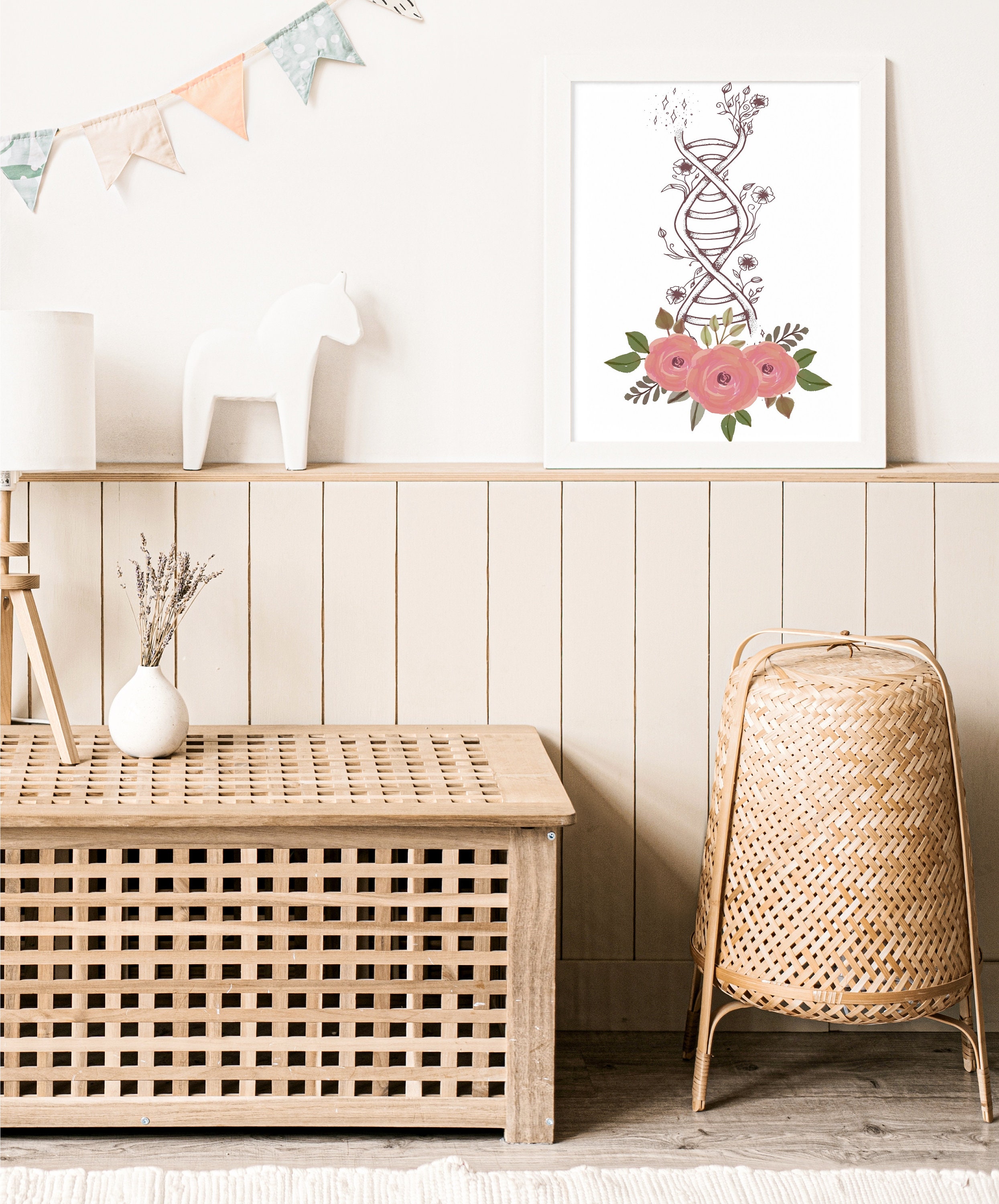 DNA Wall Art Science Art Work Classroom Decor Office Room Decor ...