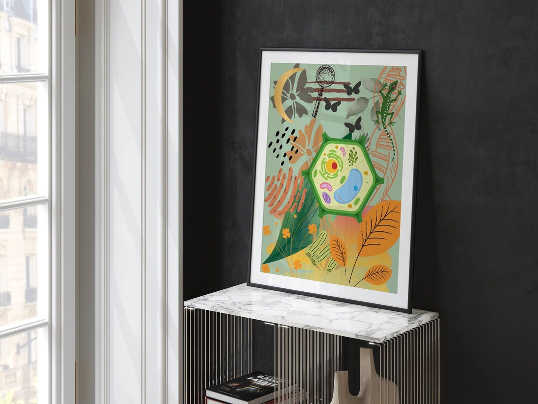 Plant Cell Poster Classroom Decor Science Poster Biology Wall Art ...