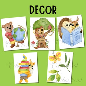 Back to School Bulletin Board Kit School Themed Trendy Classroom Decor ...