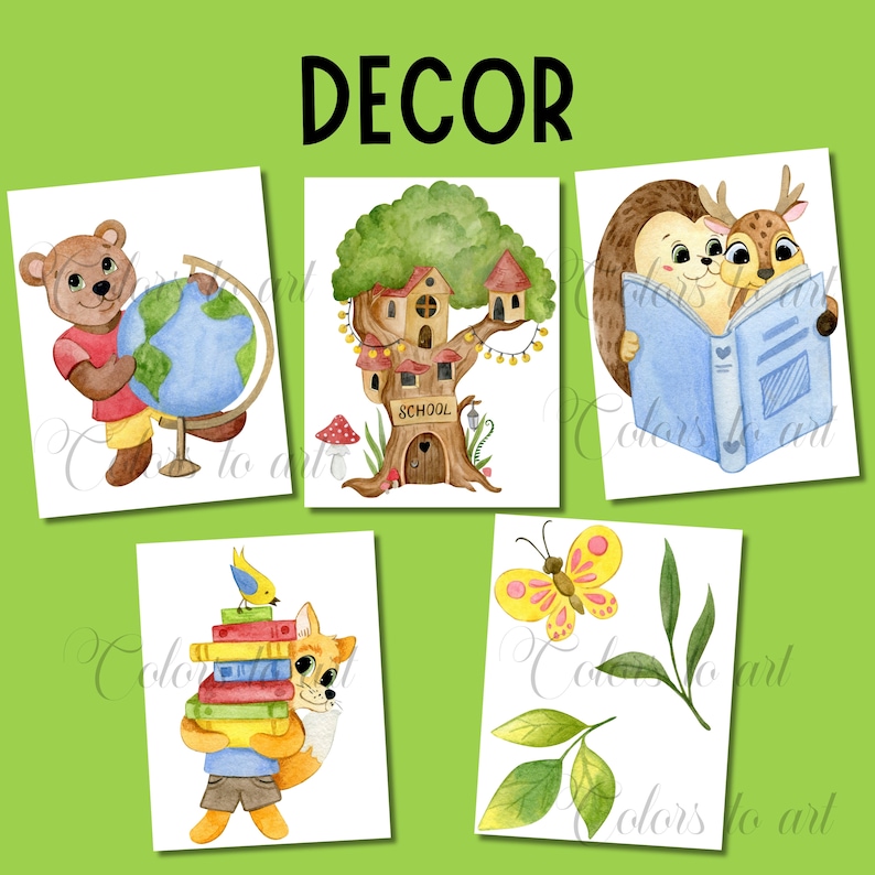 Back to School Bulletin Board Kit School Themed Trendy Classroom Decor ...