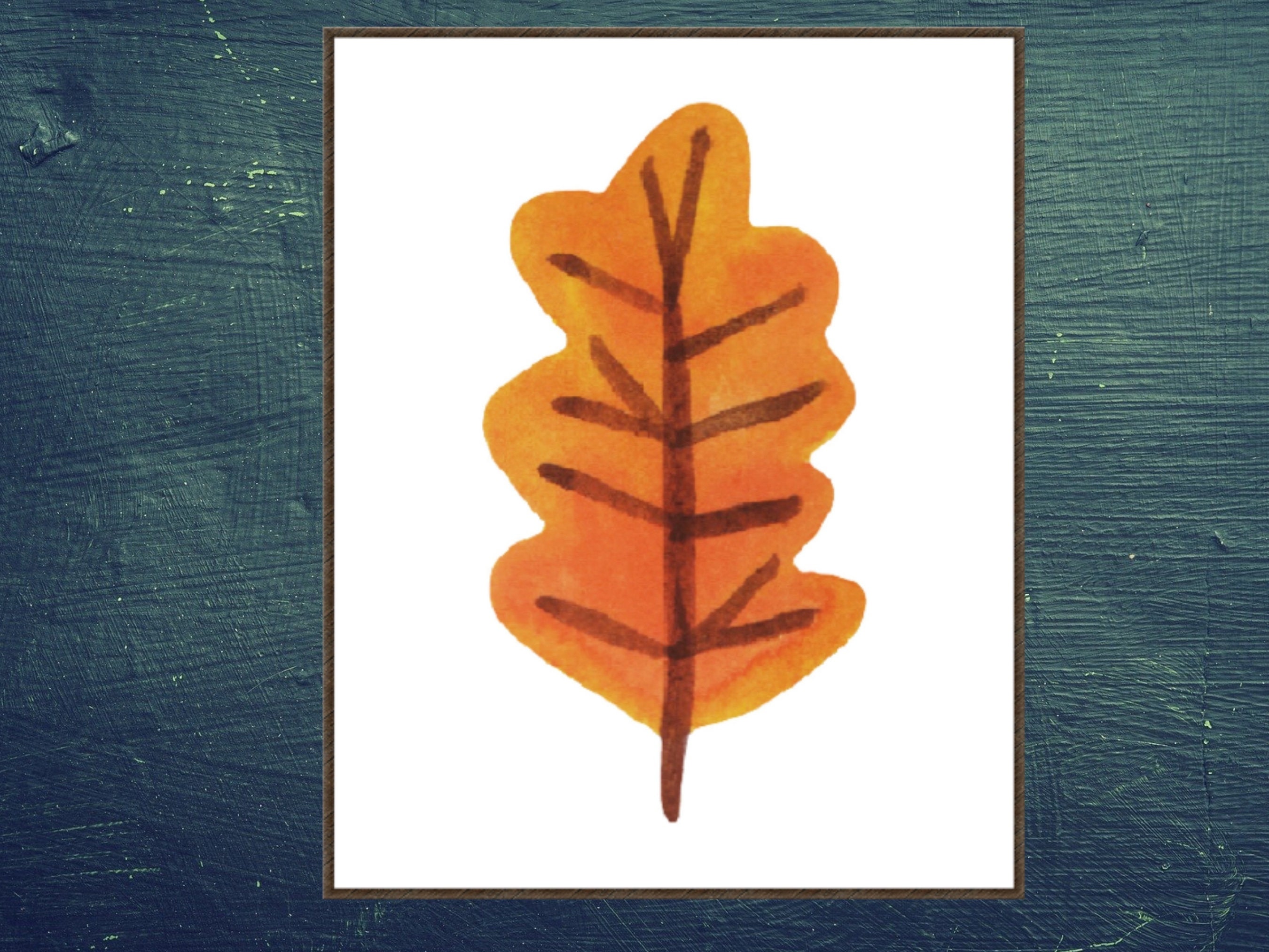 FULL Set of 8 Fall Leaves Pumpkins Digital Prints Autumn - Etsy