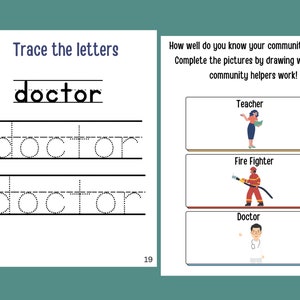 21 Pages, Community Helpers Activity, Occupation Printable, Preschool ...