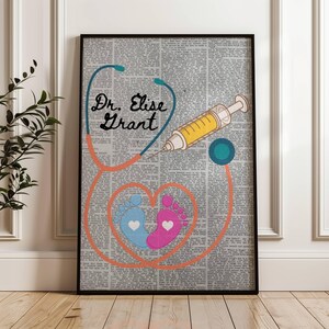 Personalized Name Pediatrics Clinic Wall Art Gift for Pediatrician ...