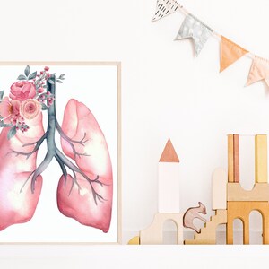 Science CLASSROOM Decor, Wall Decor Anatomical Art Poster, Flower ...