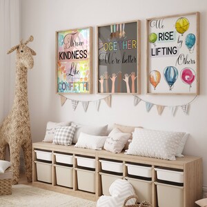 Pride Poster Set Affirmation Wall Art for Kids Positive Classroom Wall ...