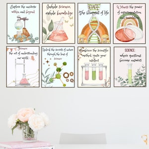 Science Gallery Wall Set, Classroom Decor, High School Middle School ...