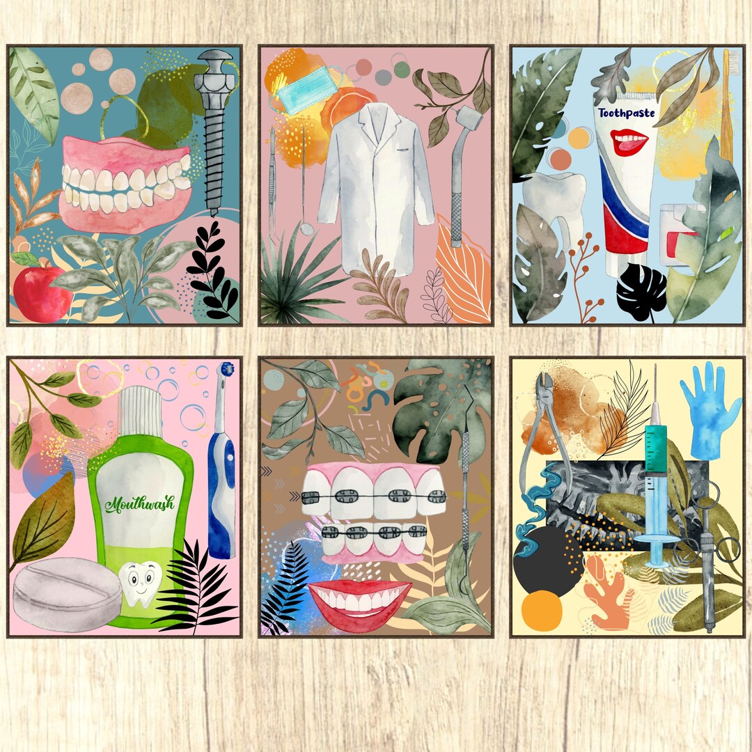 Dental Office Decor, Dentist Wall Art, Dental Clinic Prints, Dentist ...