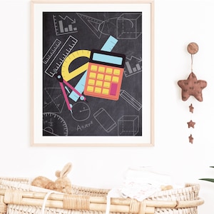 Math Posters (set of 8) Printable, Math Classroom, Mathematics Poster ...