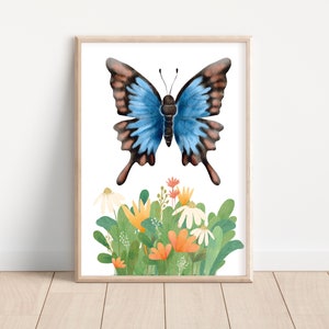 Life Cycle of a Butterfly Digital Download Caterpillar Butterfly Poster ...