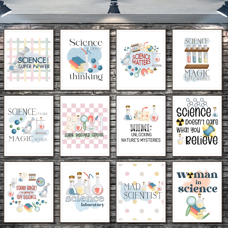 Women in Science Poster Set: STEM, Biology, Chemistry Classroom Decor ...