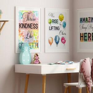 Pride Poster Set Affirmation Wall Art for Kids Positive Classroom Wall ...