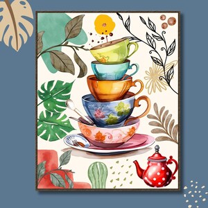 Kitchen Wall Art Set of 6, Kitchen Gallery Wall Art Set, Kitchen Decor ...