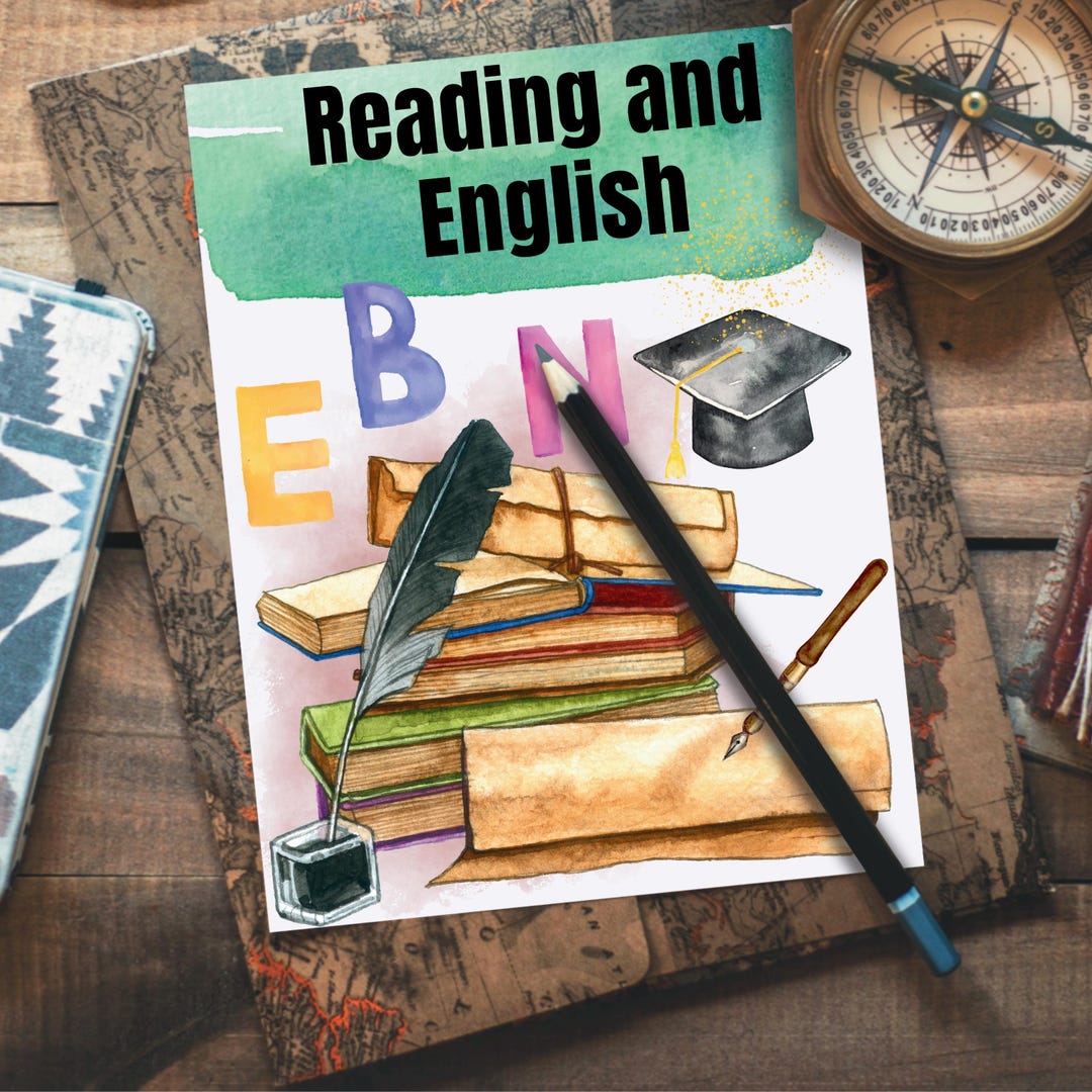 English Subject Binder Cover Printable Back to School Reading Teacher ...