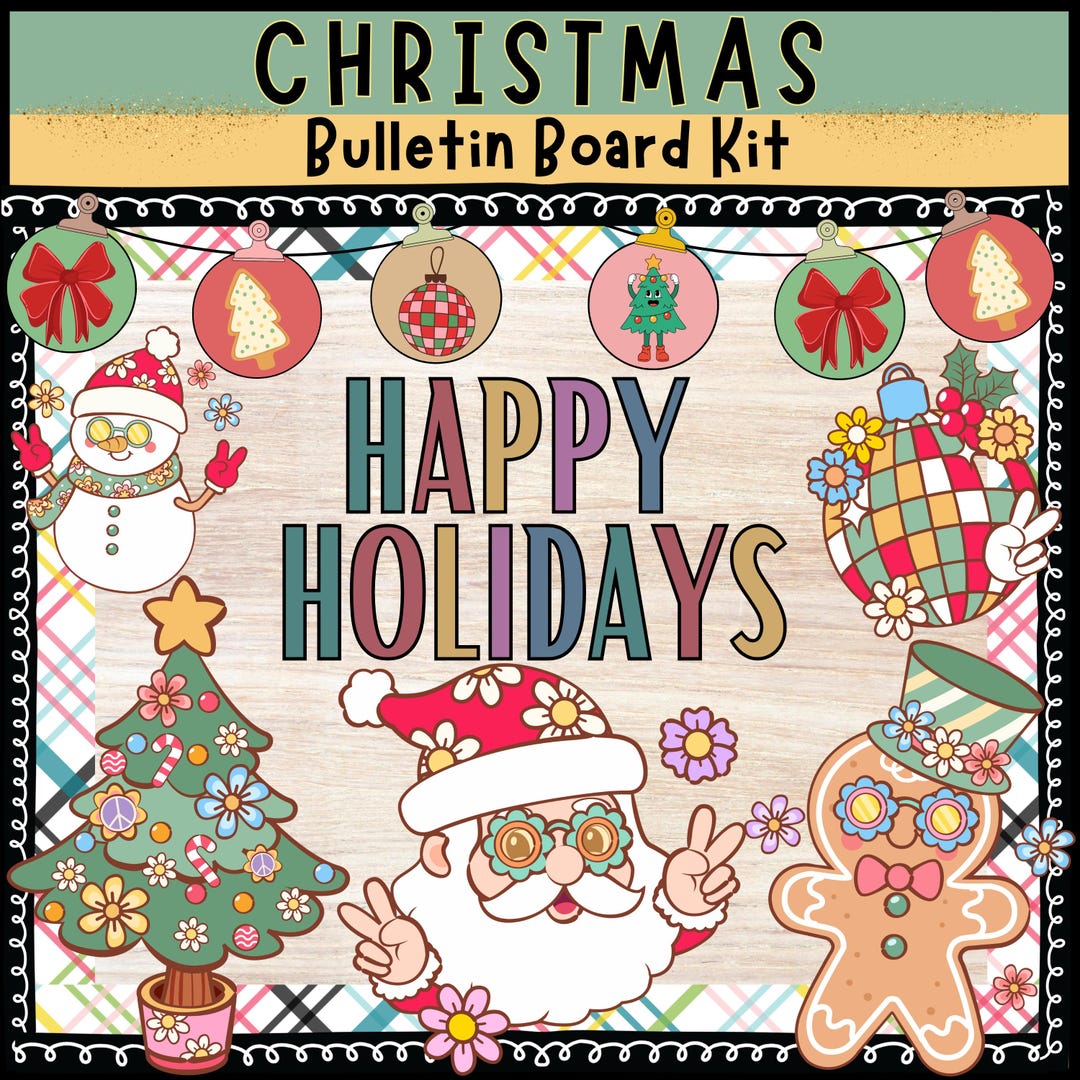 Christmas Bulletin Board Holiday Classroom Decor Christmas Classroom ...