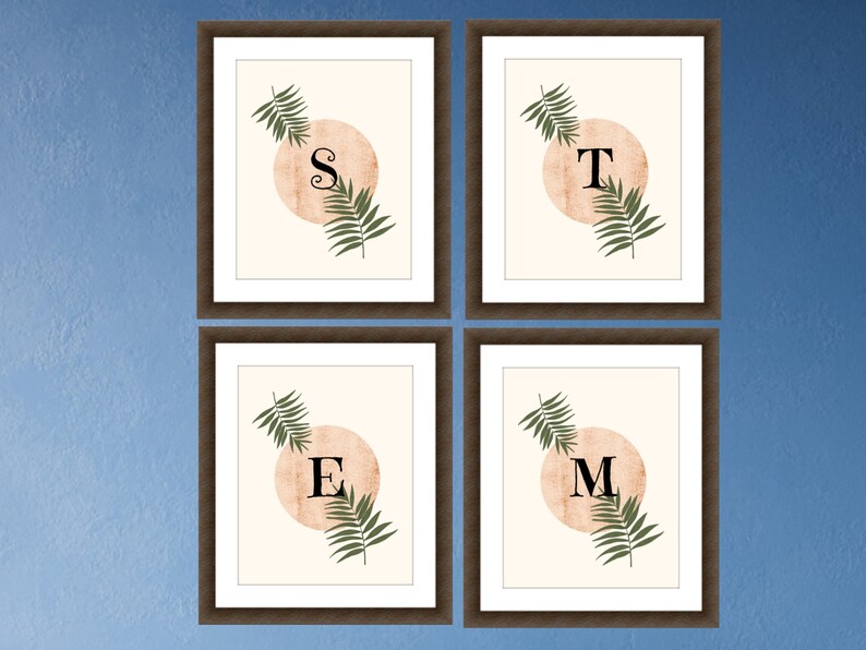 Set of 4 STEM Wall Art Classroom Decor Science Class - Etsy