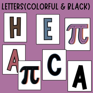 Math Bulletin Board Pi Day Bulletin Board Classroom Door Decor Kit Easy ...