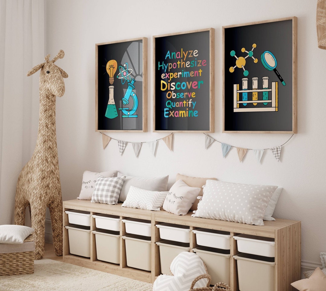 Science Classroom Poster Set of 3 Science Lab Decor Science Theme ...