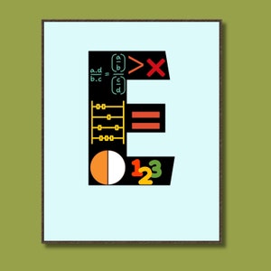 Arithmetic Posters Math Poster Math Class Gallery Wall Math Bulletin ...