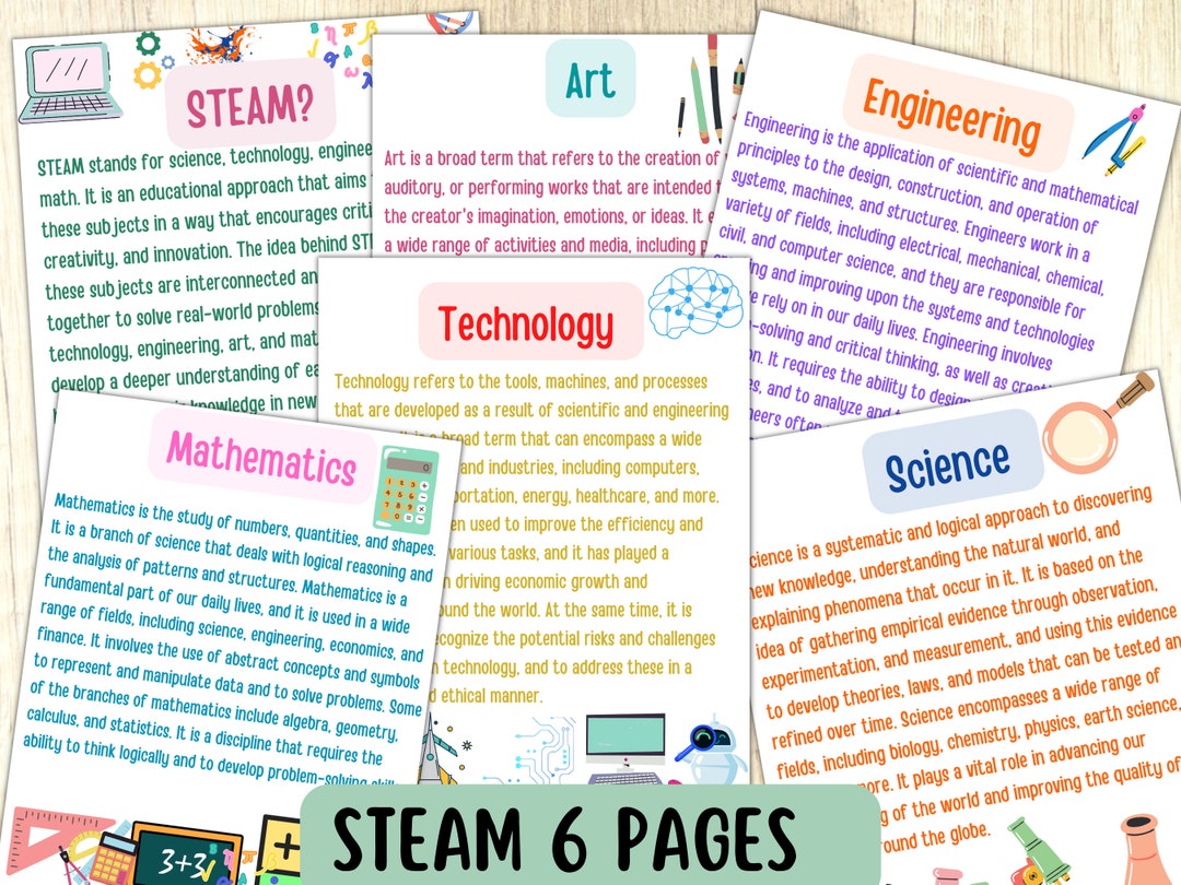 STEAM Study Bundle, Homeschool Learning Materials, Educational Material ...