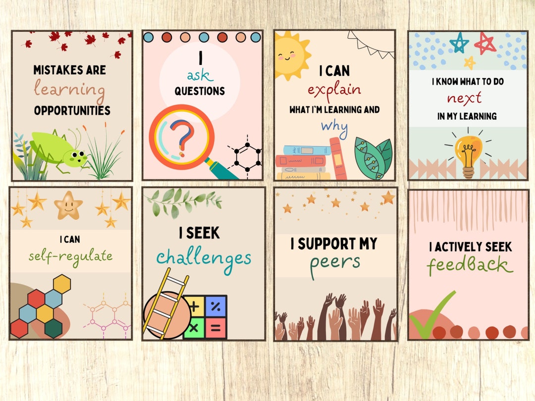 Affirmation Wall Art for Kids Classroom Decor Inspirational Kids Room ...