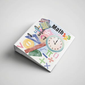 Math Subject Binder Cover Printable Back to School Math Teacher Binder ...