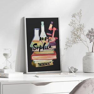 Personalized SCIENCE TEACHER SIGN Custom Science Teacher Door Sign ...