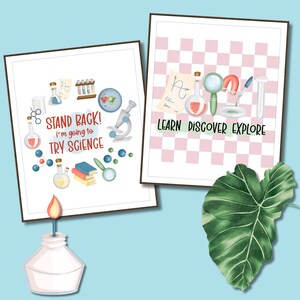 Science Classroom Poster Set Home School Decor Classroom Decor High ...