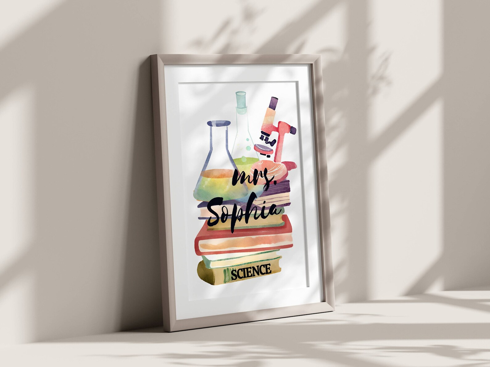 Personalized SCIENCE TEACHER SIGN Custom Science Teacher Door Sign ...