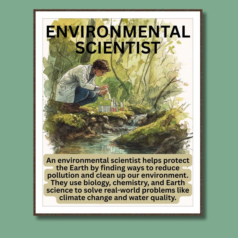 SCIENCE Career Posters, 12 Science Class Gallery Wall, Classroom Decor ...