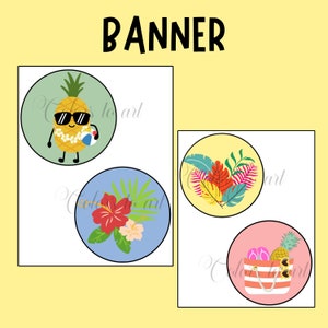 Summer Bulletin Board Kit Retro Beach Themed Printable Door Display ...