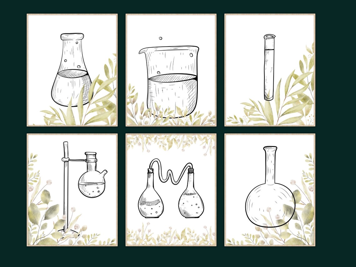 Science Poster Set Science Wall Art Stem Classroom Decorations - Etsy