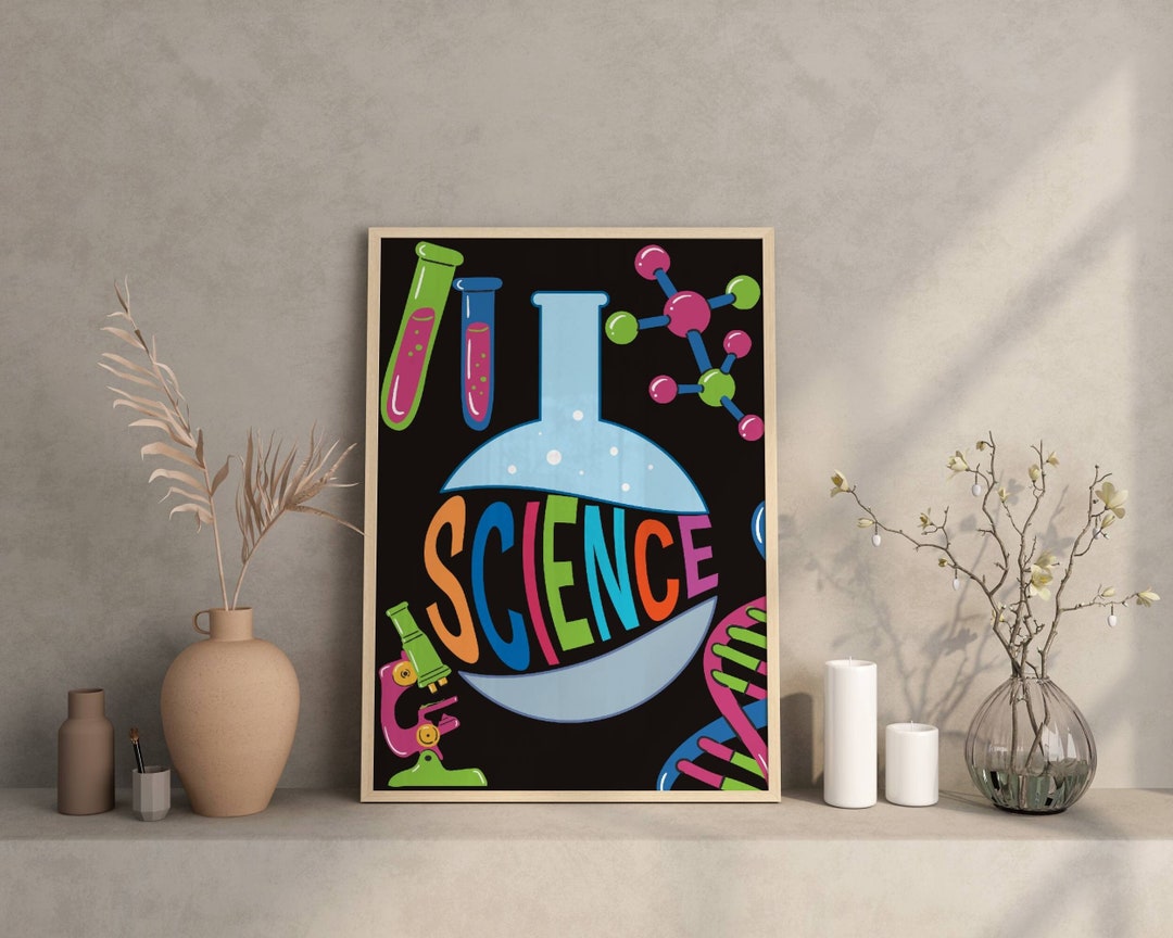 Science Classroom Poster Elementary School Middle School Science Art ...