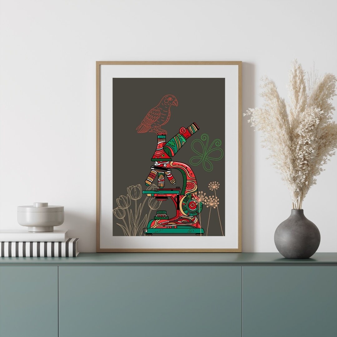 Science Doodle Wall Art Set Laboratory Chemistry Biology Science ...
