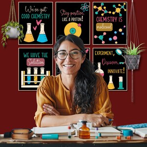 Chemistry Inspired Posters Chemistry Classroom Decor Chemistry Puns ...