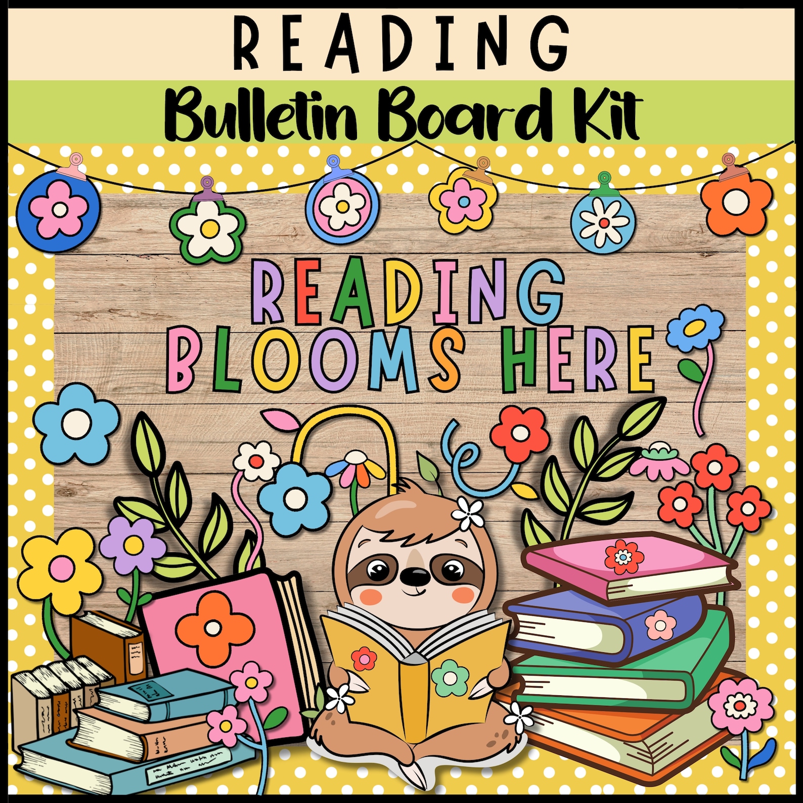 Reading Month Classroom Bulletin Board Spring Bulletin Board Printable ...
