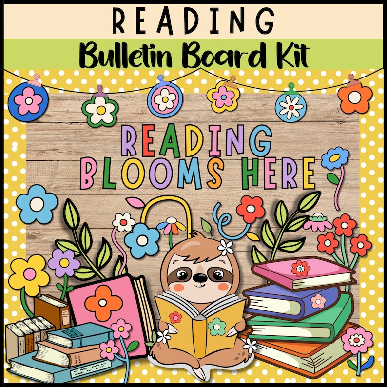 Reading Month Classroom Bulletin Board Spring Bulletin Board Printable ...