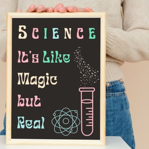 Science Classroom Decor, Science It's Like Magic but Real, Classroom ...