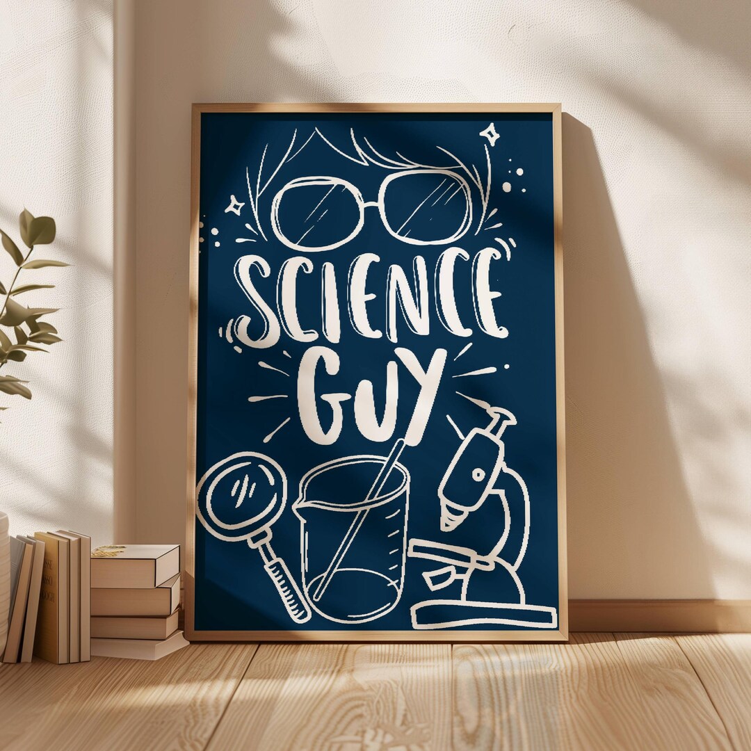 Scientist Wall Art Office Decor Gift to a Friend Science Teacher Gift ...
