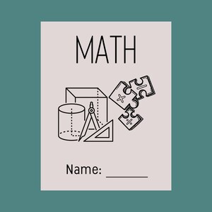 School Subjects Binder Cover Printable, Back to School, Teacher Binder ...