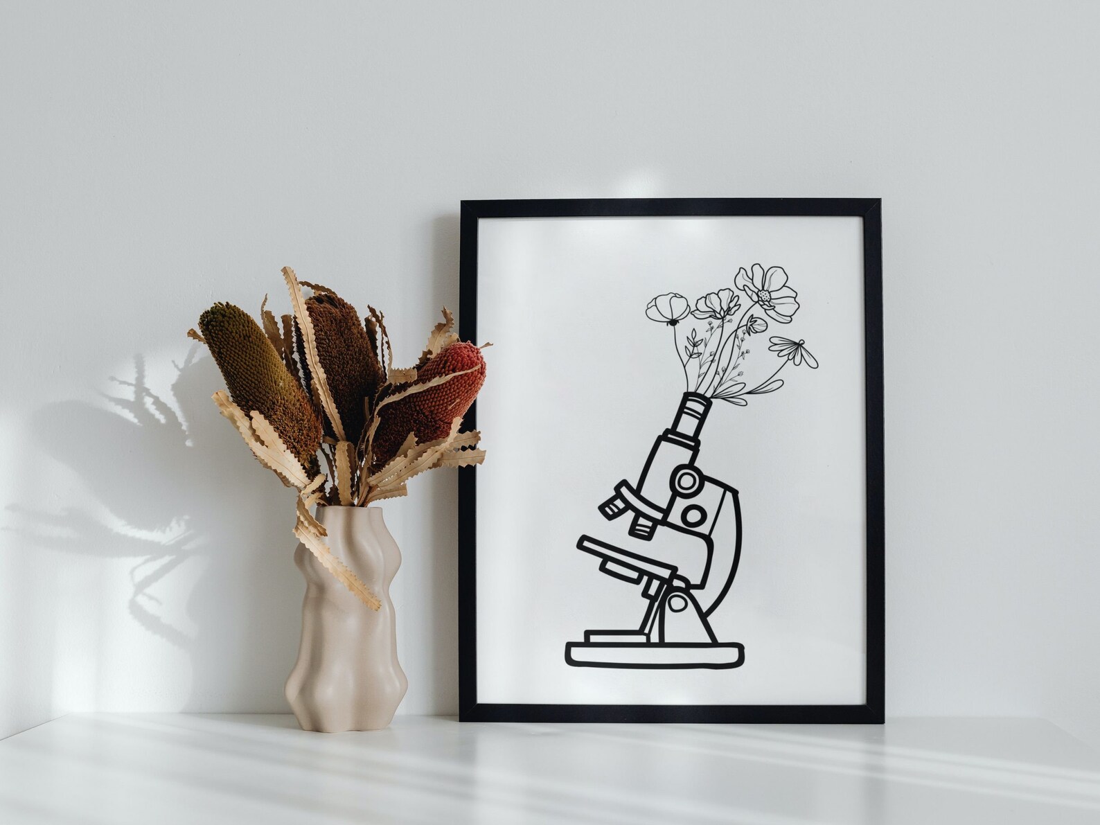 Microscope Art Print Instant Download Science Poster - Etsy