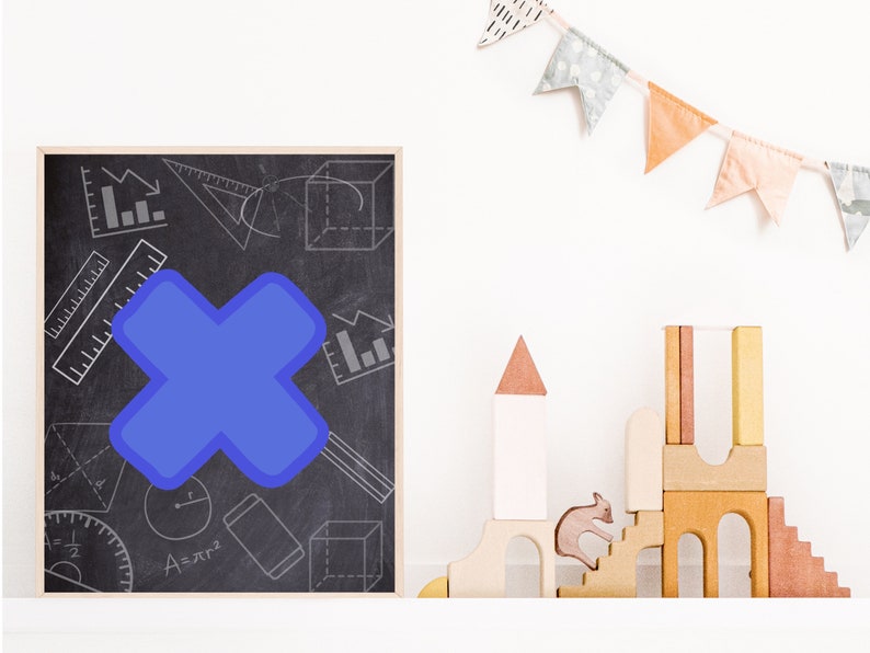 Math Symbols Classroom Posters, Educational Decor (set of 8) (digital ...