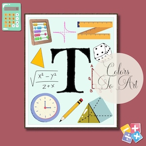 Math Printable Mathematics Printable Middle School Decor High School ...