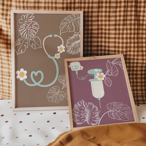 Nurse Office Decor Set of 3 Gift for Nurse Nurse Wall Art Digital ...