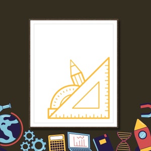 STEAM Gallery Wall Set Science Technology Engineering Art Math Posters ...